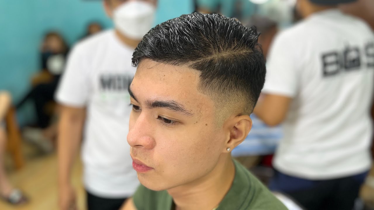 ANG PAGBABALIK NG ATING MODEL " MID FADE HAIRSTYLE " #jojosbarbershop # ...