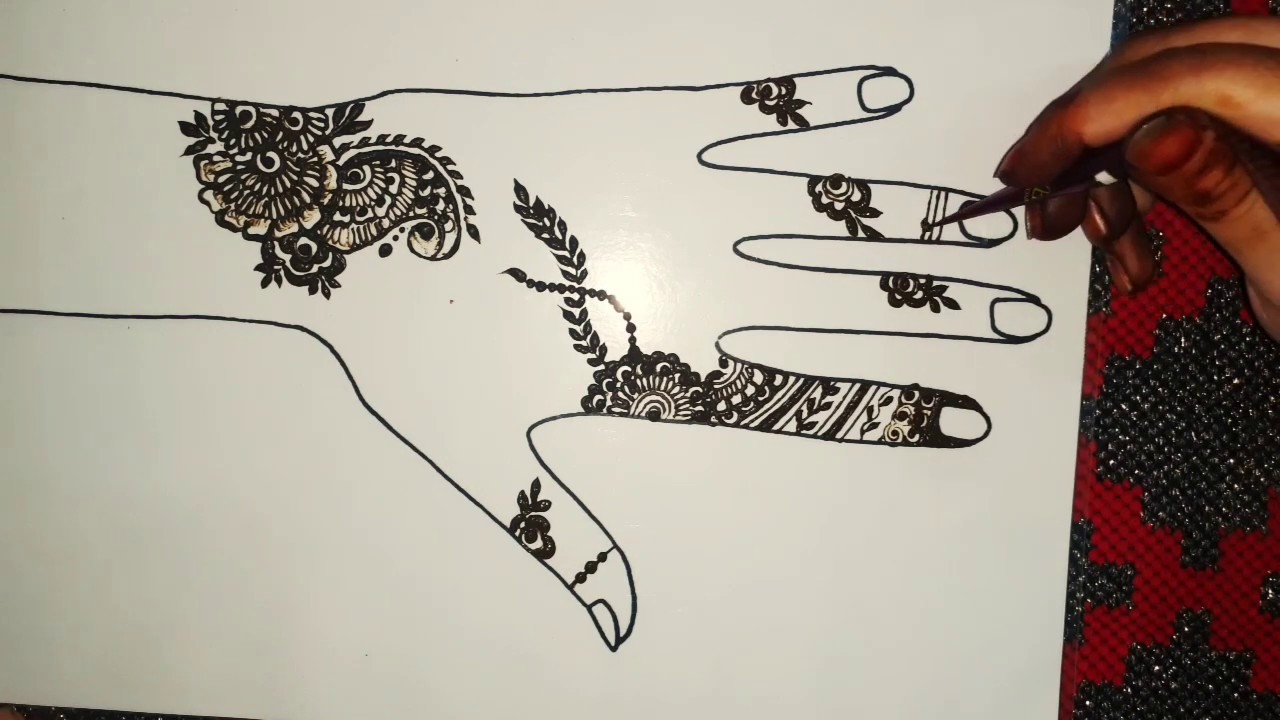 Beautiful Mehedi Art by Roza 🌿 Easy Mehendi Design🌿2020 - YouTube