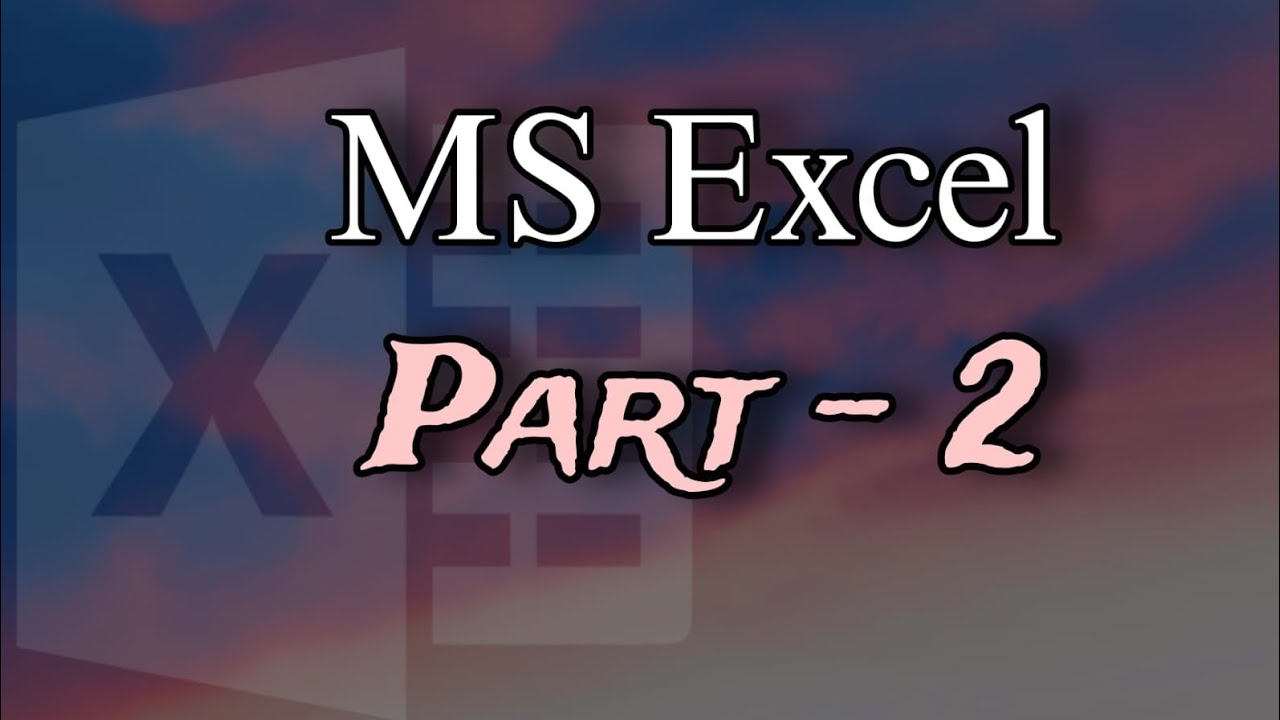 MS-Excel part 2|Table | Microsoft Excel 2007| Kapil Joshi tutorials |MS ...