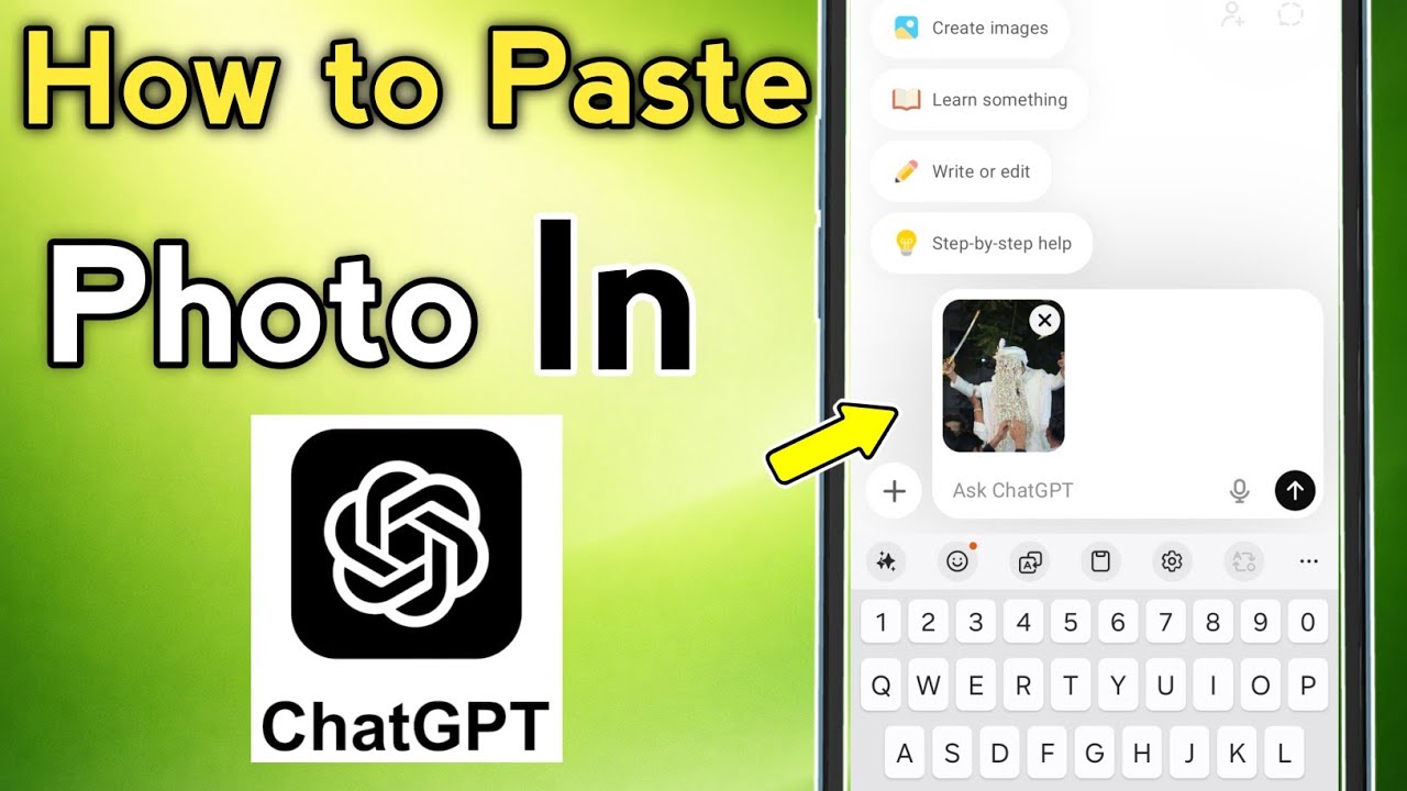 How to Paste image in Chatgpt | Chatgpt me photo ko copy paste kaise ...