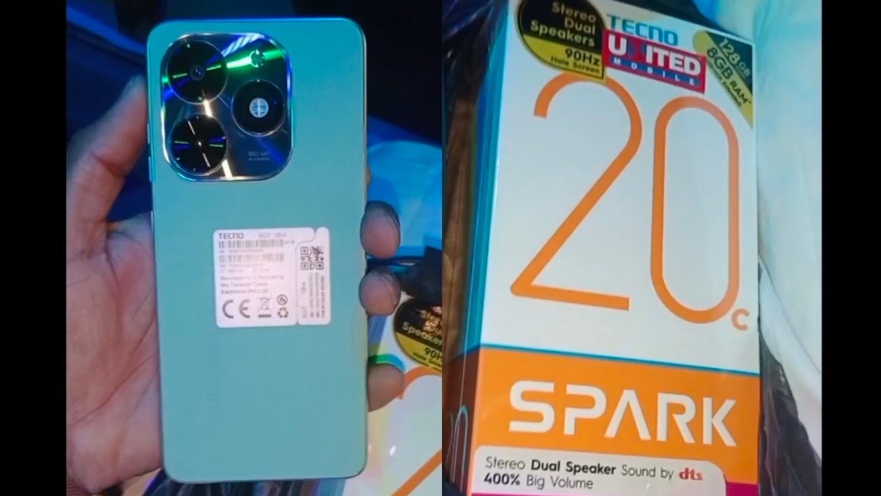 Tecno Spark 20c Unboxing | Tecno Spark 20c Mobile New 4+4 /128 Green ...
