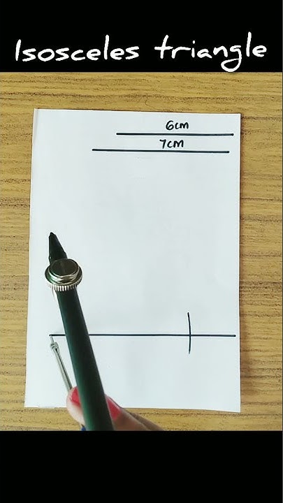 How to draw isosceles triangle using compass #shorts. - YouTube