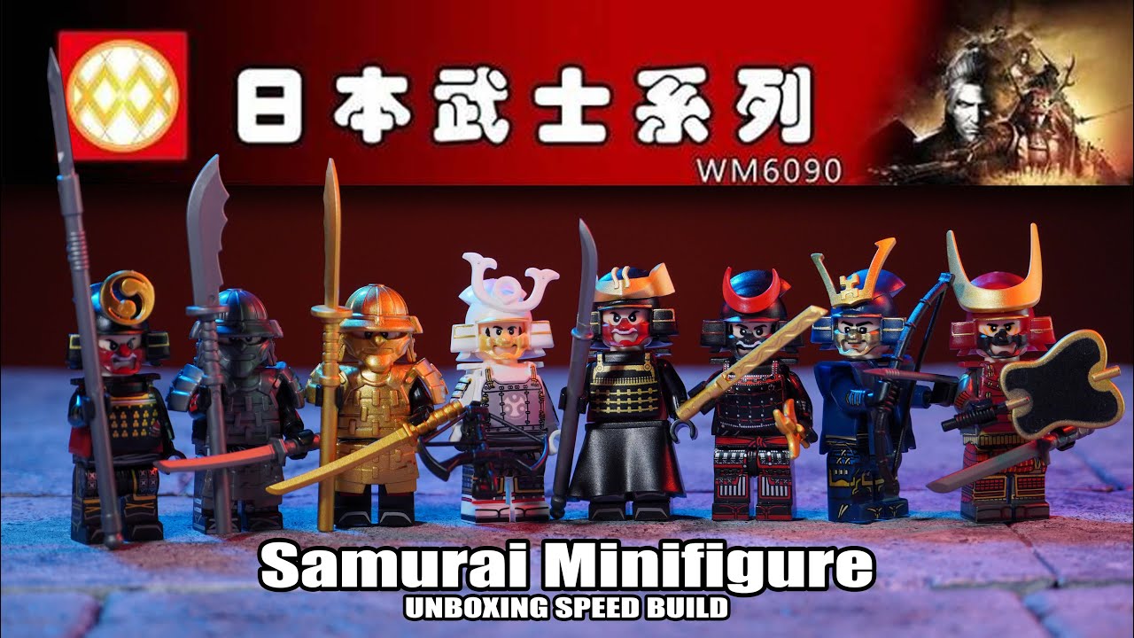 WM6090 Samurai Minifigures Unboxing Speed Build - YouTube
