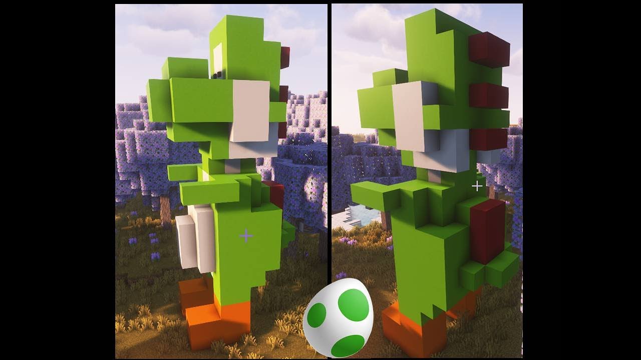 Minecraft Building Idea - Yoshi [Simple Tutorial] - YouTube