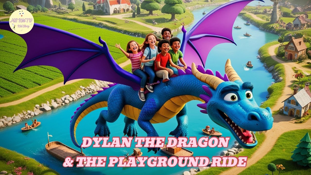 Story 04: DYLAN THE DRAGON & THE PLAYGROUND RIDE #fairytales #kids # ...