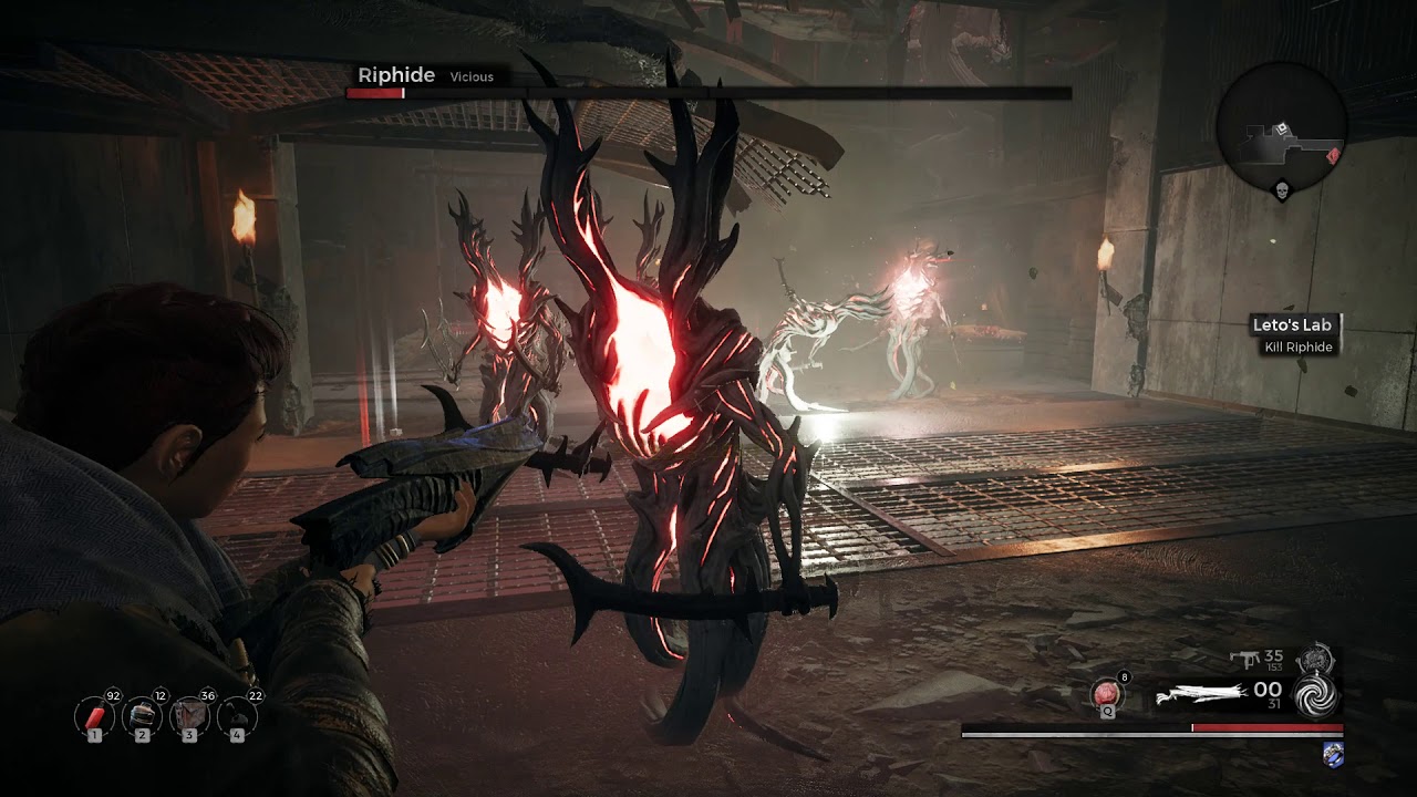 Remnant: Messing around with the particle rifle - YouTube