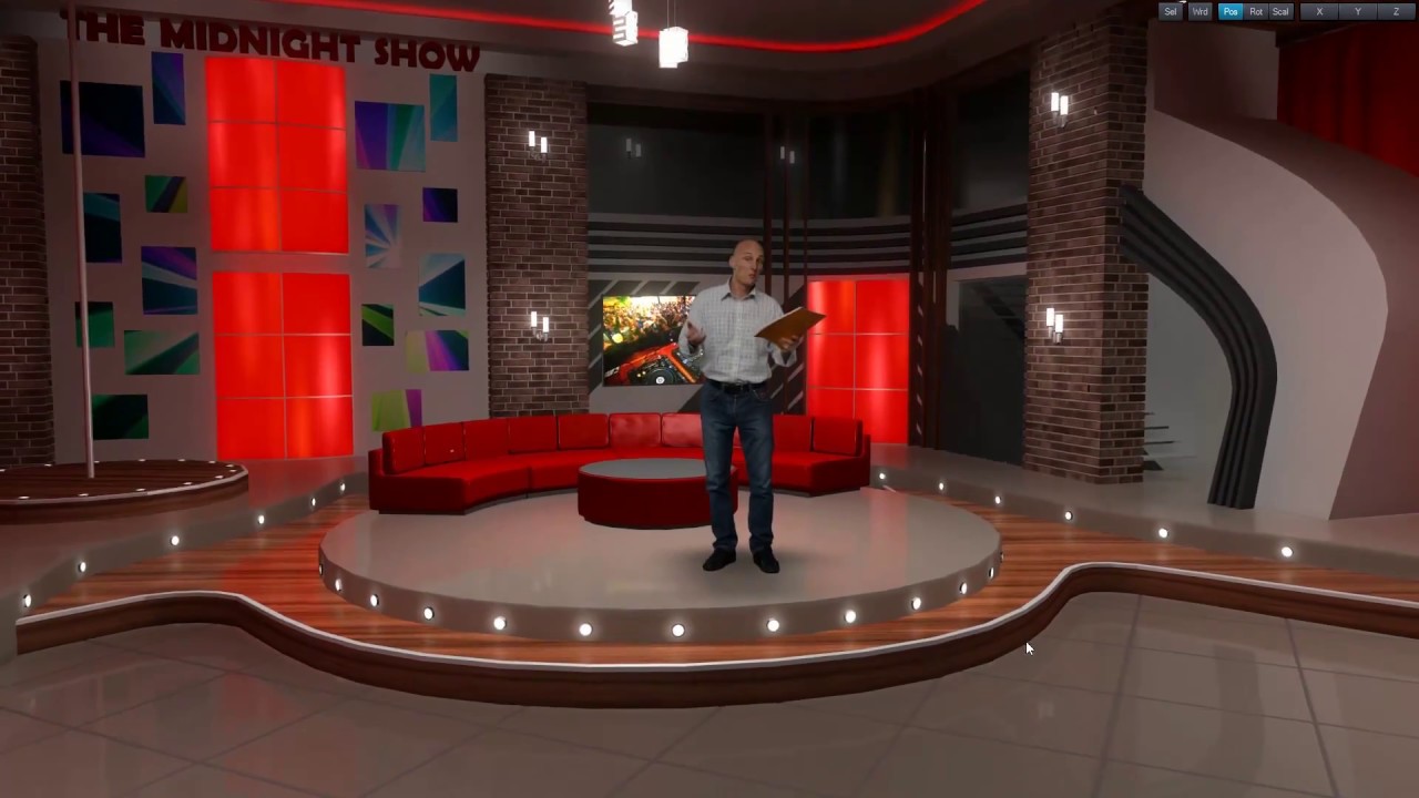 Complete Studio Scene - 09 - Testing with Green | Aximmetry Tutorial ...