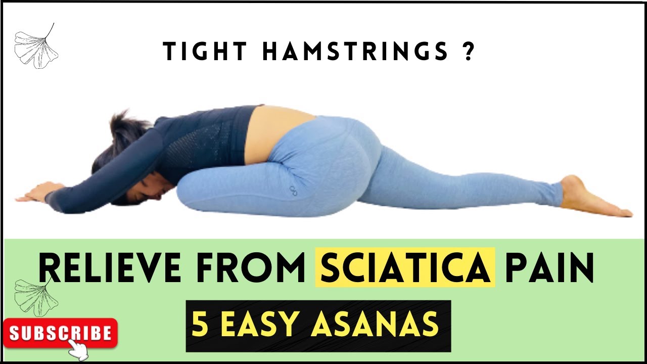 Yoga For Sciatica Pain | Tight Hamstrings | YogAurora - YouTube