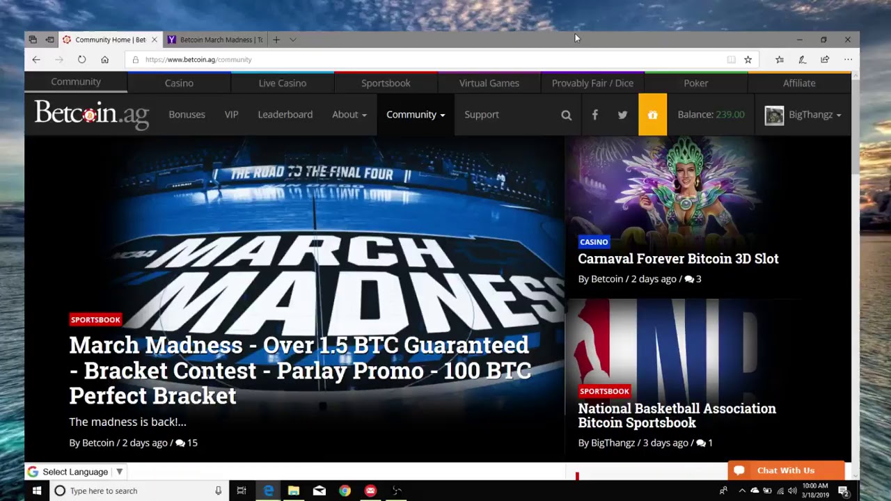 Betcoin.ag March Madness Bracket Contest - YouTube