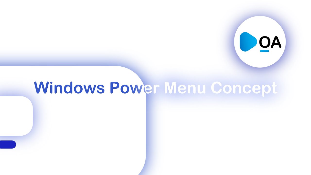 Windows Power Menu Concept - YouTube
