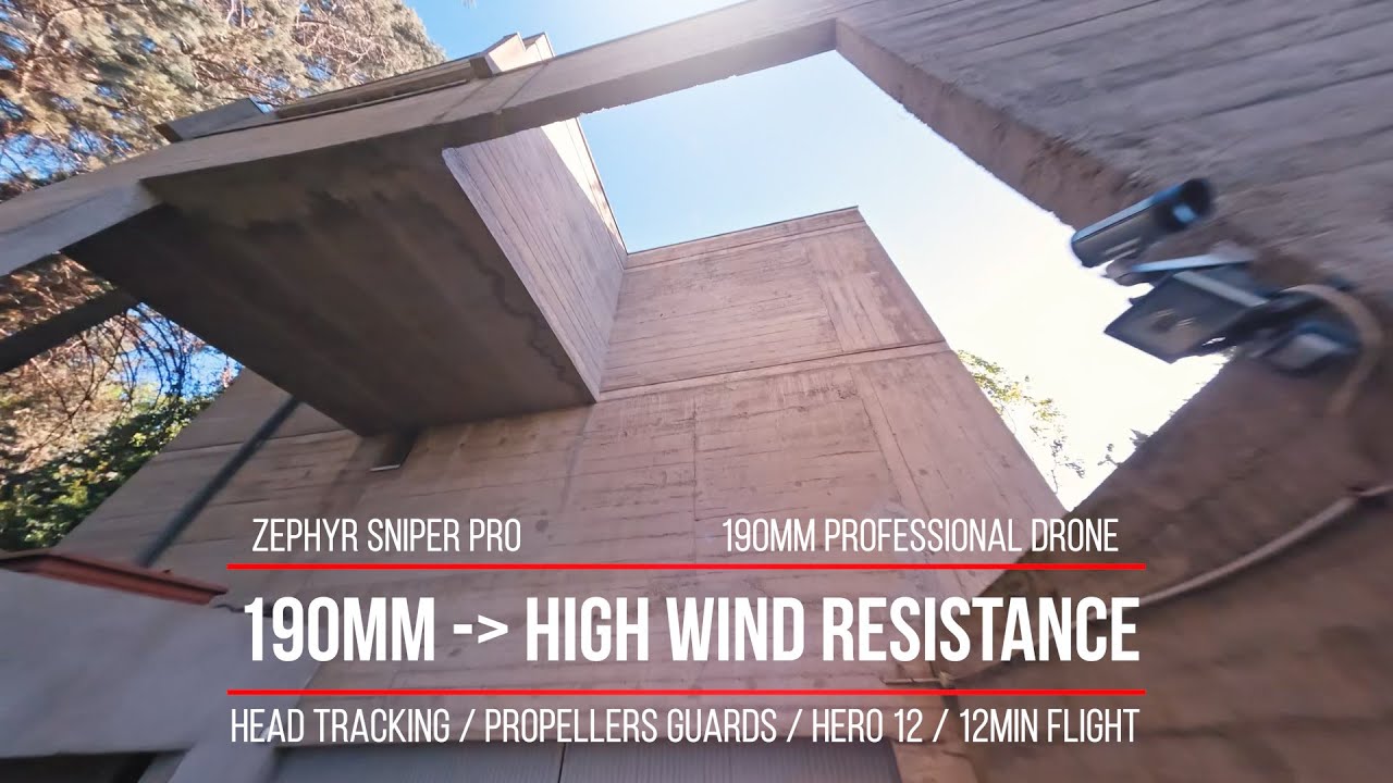 The 190mm Zephyr Sniper Pro is able to fly safely and precisely 12 ...