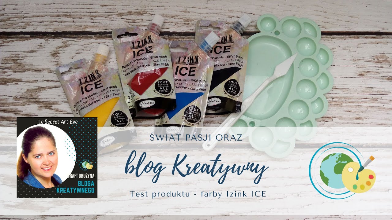 Farby IzInk Ice - test produktu - YouTube