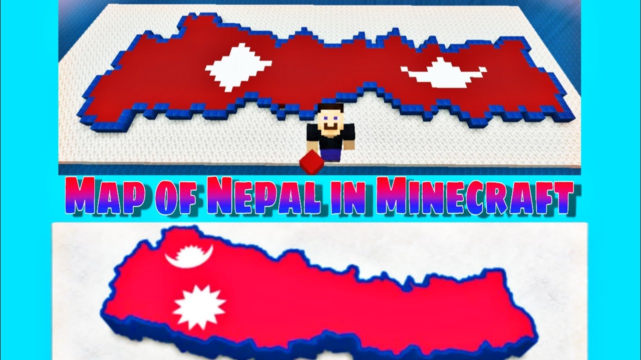 How to make map of Nepal in Minecraft 😱 - YouTube