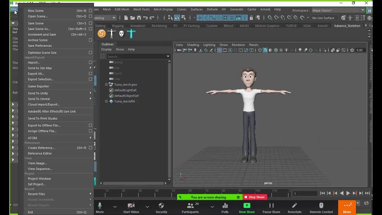 [Maya] Rig body with Advanced Skeleton - YouTube