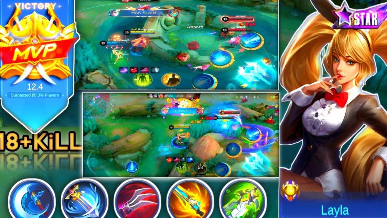 LAYLA INSANE DAMAGE BUILD! 18 KILLS + 2 LAGENDERY with 2 TRIPOL KILL ...