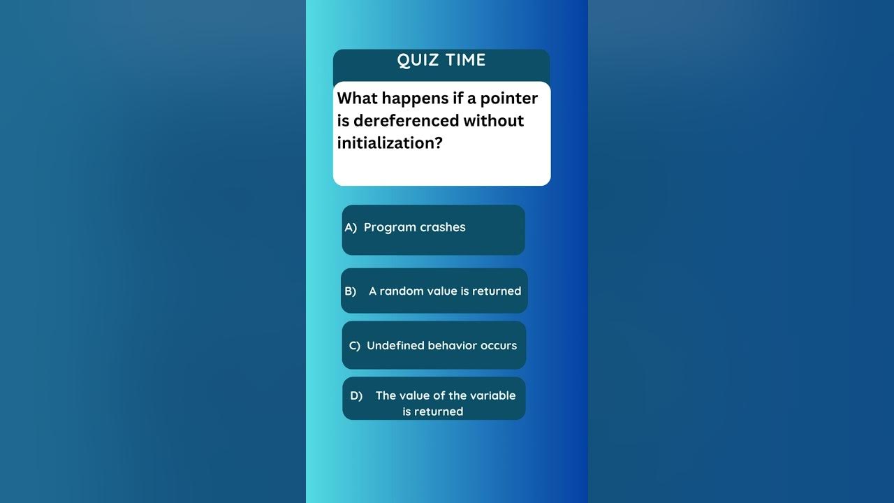 C Programming Quizdetailed Explanation In Comments👉pointersincquizprogrammingbasics