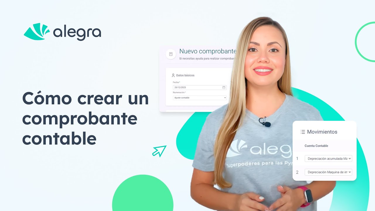Cómo crear un comprobante contable | Alegra Contabilidad - YouTube