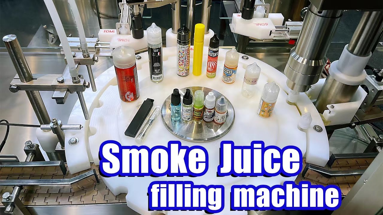 120ml Smoke Juice filling machine丨Automatic V3 chubby gorilla bottle ...
