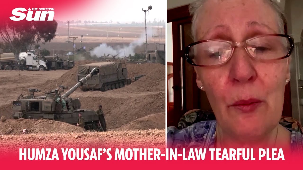 Humza Yousaf's mother-in-law tearful plea as war enters day 6 - YouTube