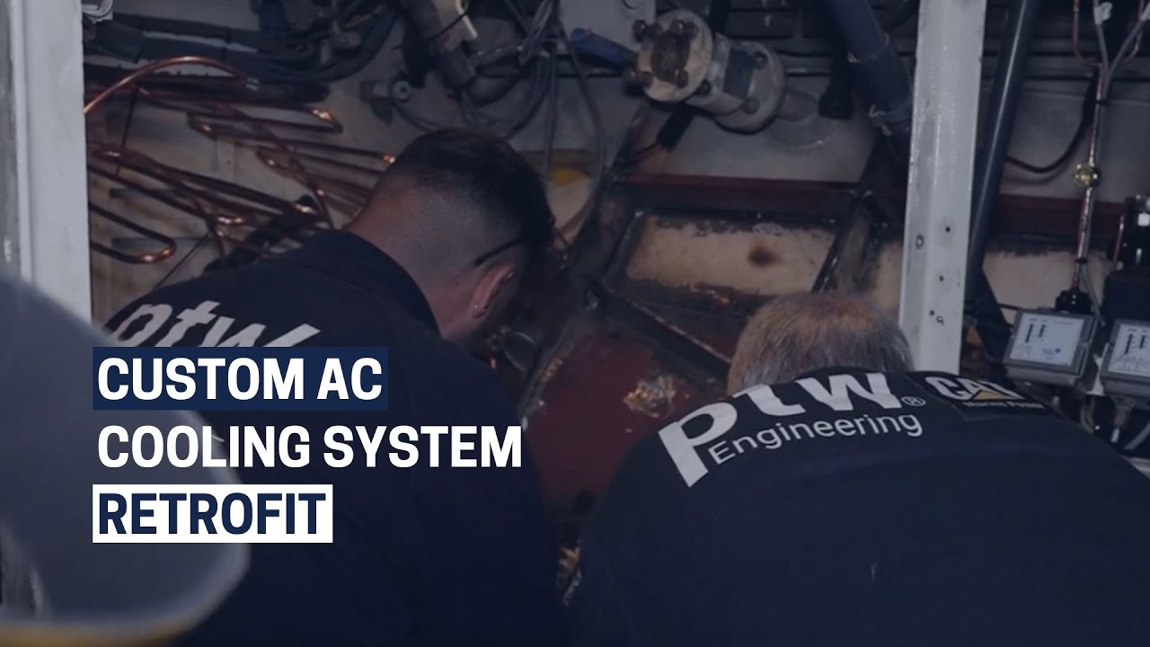 Custom AC Cooling System Retrofit | ptw Shipyard - YouTube