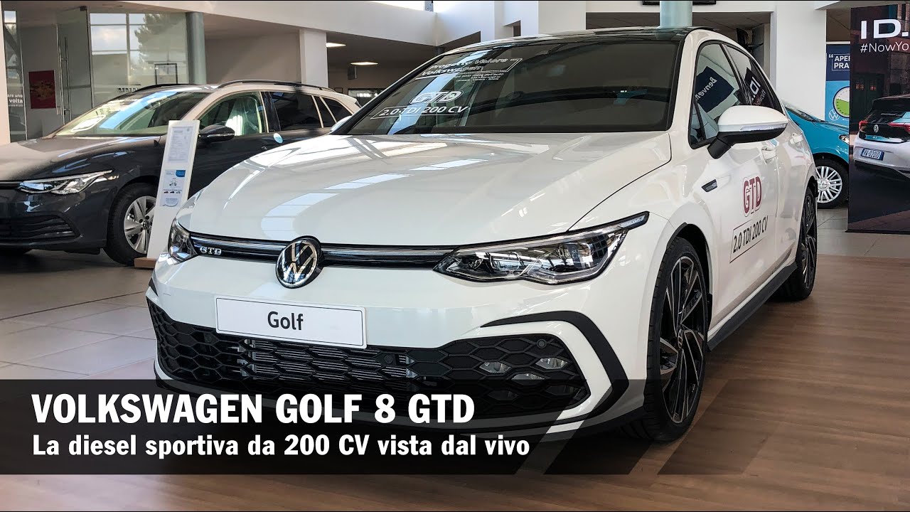 Volkswagen Golf 8 GTD (2021) | La Diesel sportiva da 200 CV vista DAL ...