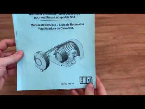 Emco Maximat Toolpost Grinder S3A Manual (EN, DE, FR, ES) PDF - YouTube