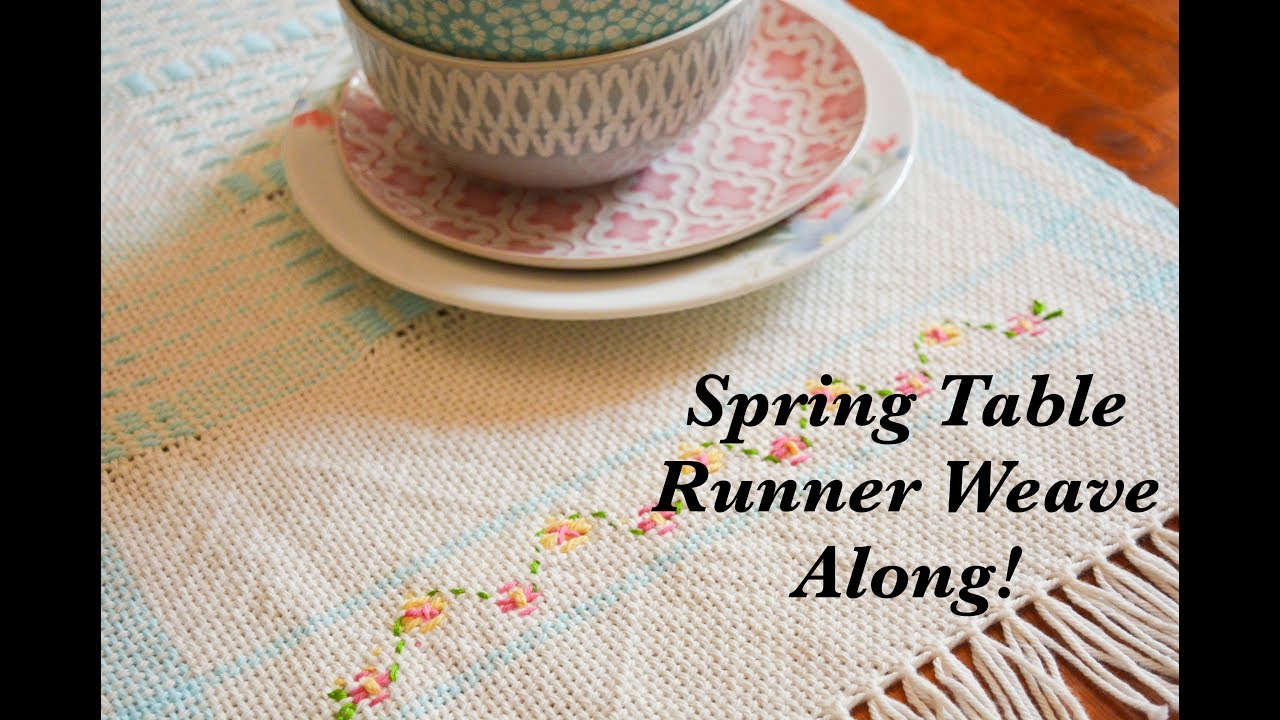 Spring Table Runner Weave Along, part 1 - YouTube