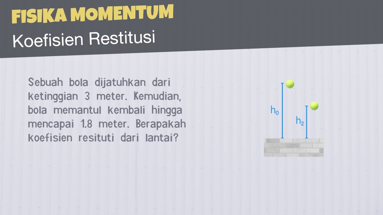 Koefisien Restitusi Lantai - Fisika Momentum - YouTube
