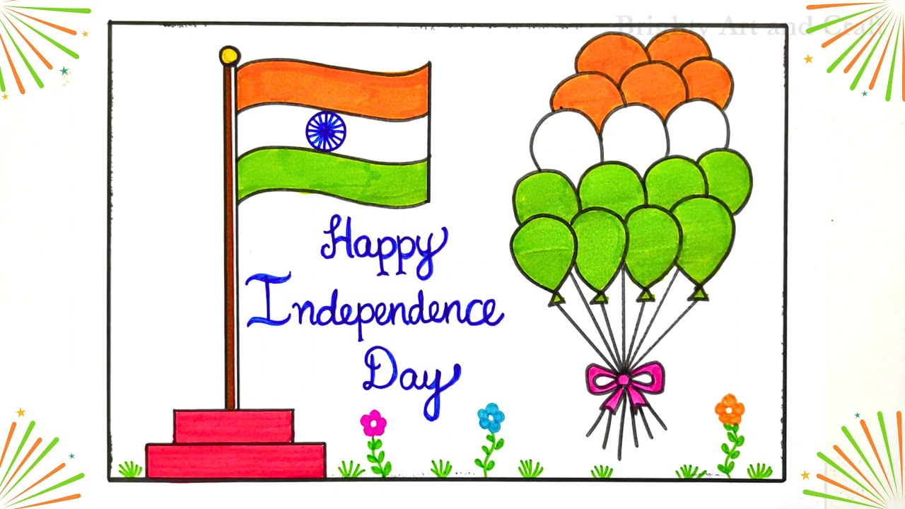 Beautiful Independence Day Drawing For School Competition| How to Draw ...