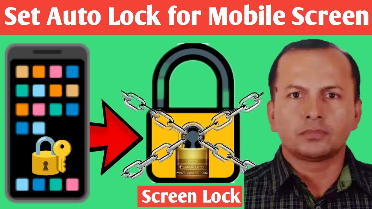 How to set Auto Lock for Mobile Screen📲//Mobile Screen Locker🔐//Touch ...