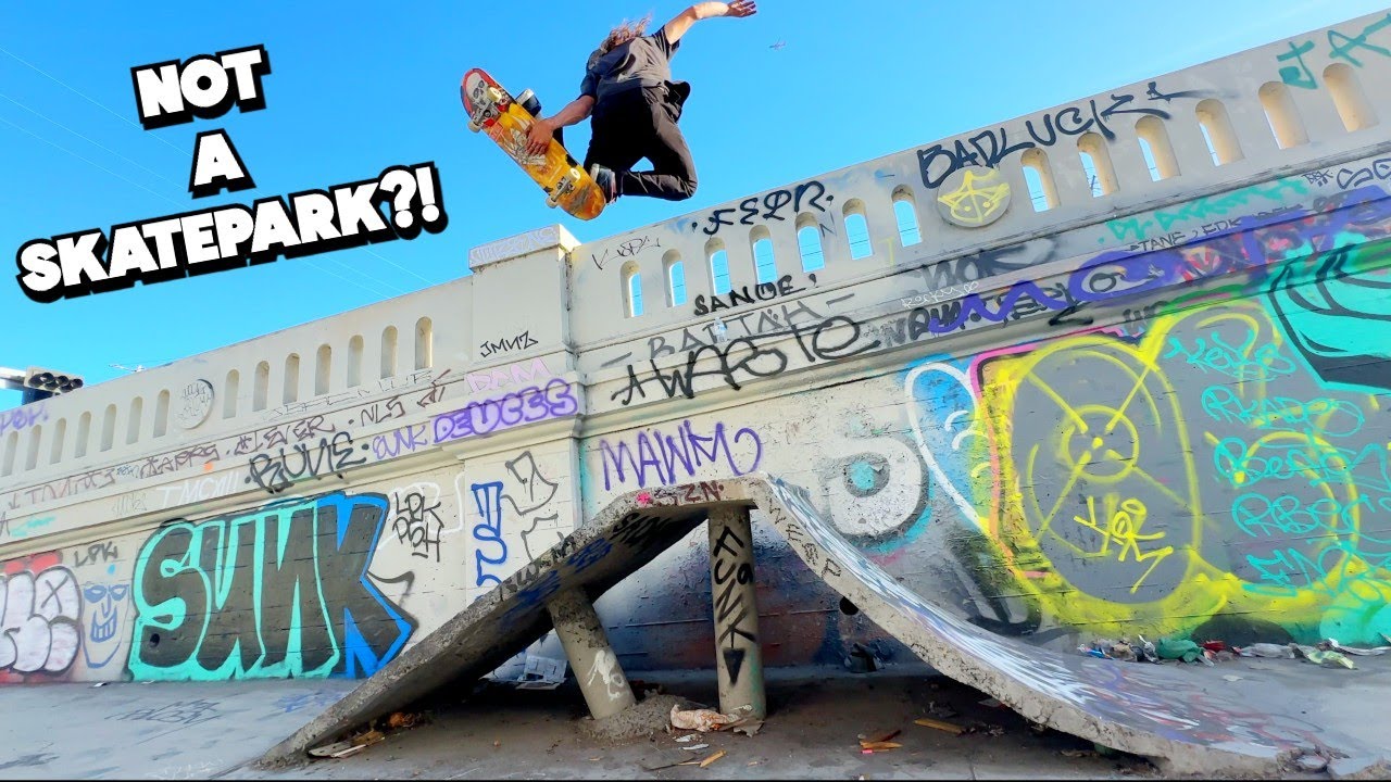 Skaters Built Their Own Skatepark In The Middle Of LA?! - YouTube
