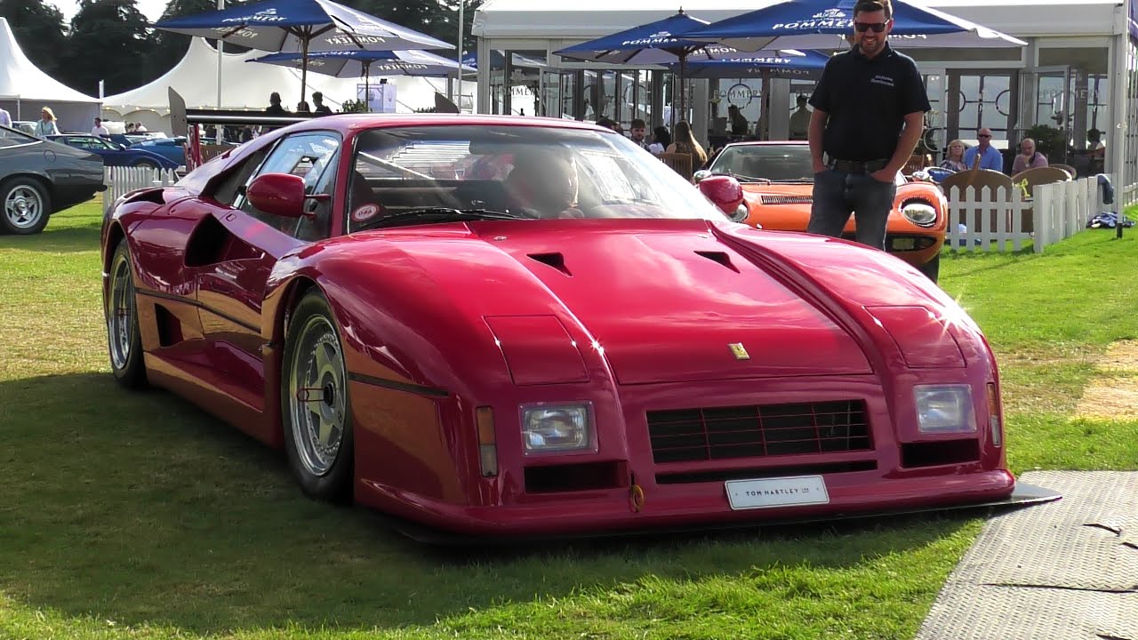 Ferrari 288 GTO Evo Driving at Blenheim Palace near London - YouTube