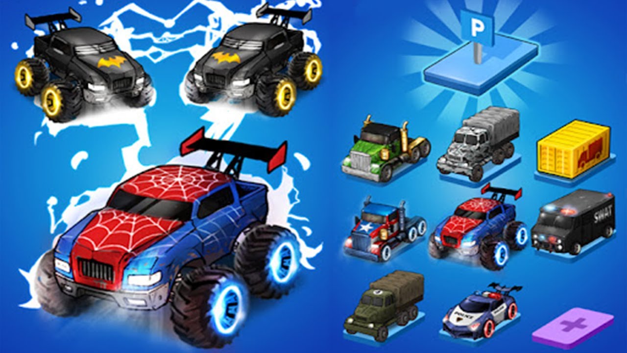 Merge Truck: Monster Truck Last Level Gameplay #2 Android IOS - YouTube