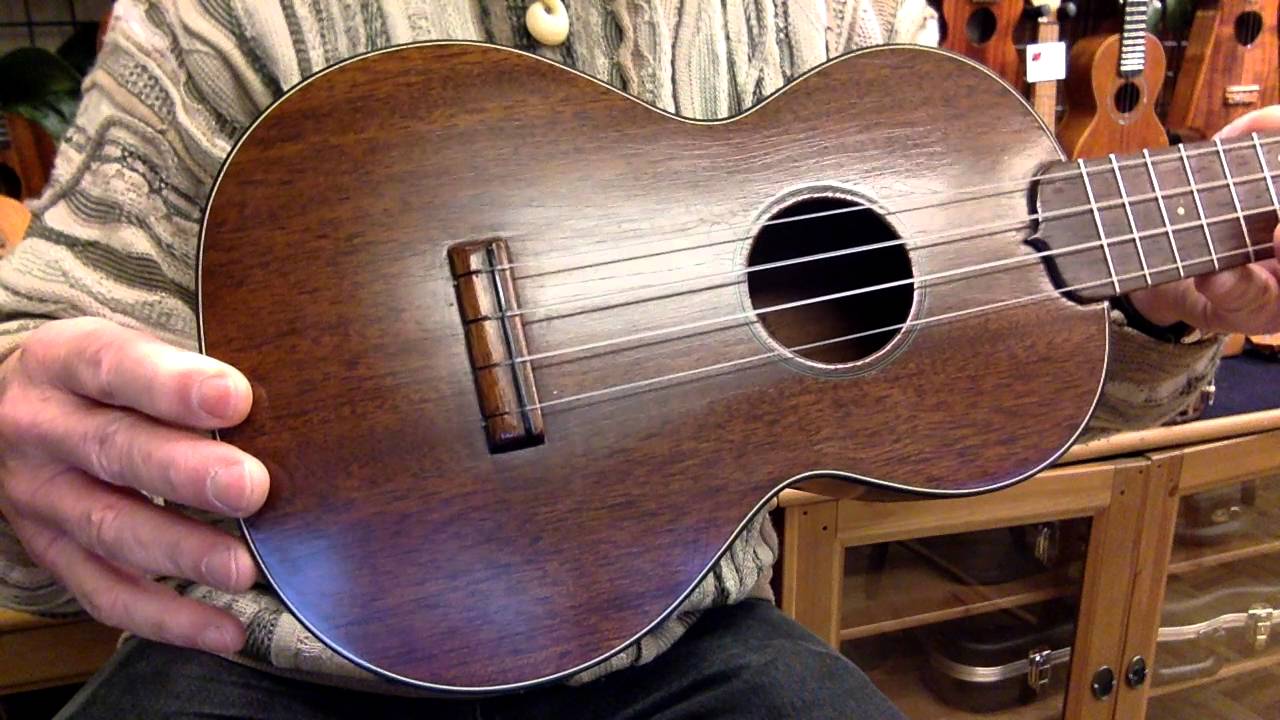 "Moon River" on 1950's Vintage Martin Style 1 Mahogany Concert Ukulele ...