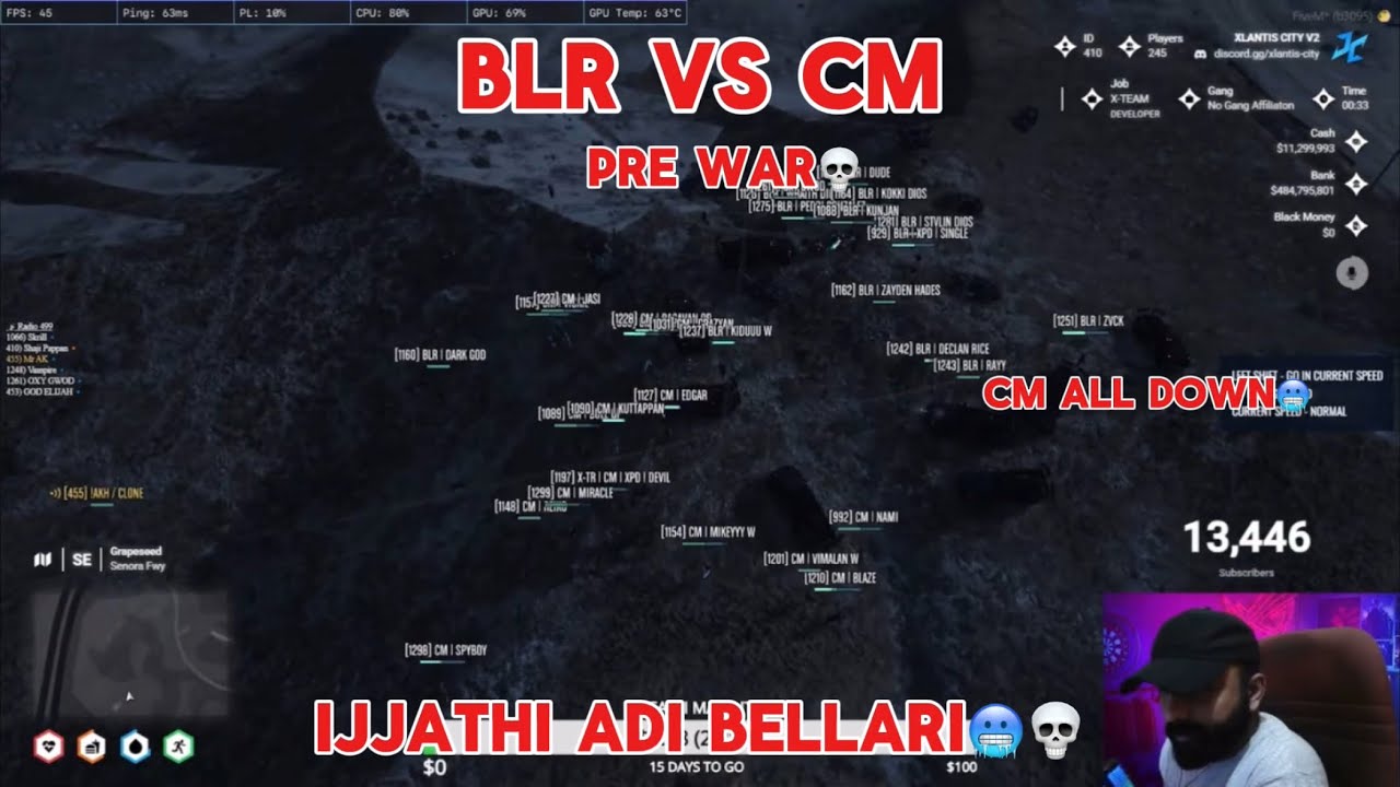 BLR VS CM | PRE WAR💀 | വട്ടത്തിൽ അടിച് orakki😂 | CM ALL DOWN🥶 - YouTube