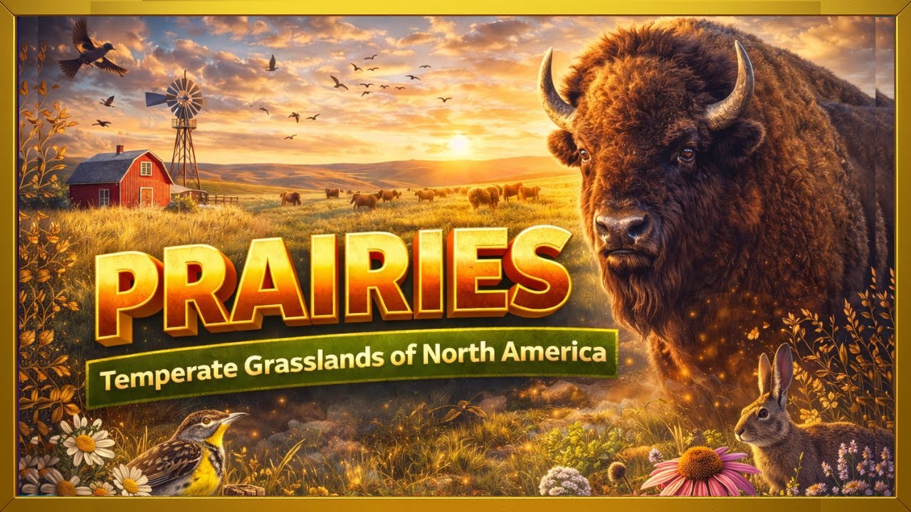 Prairies Explained 🌾 | Temperate Grasslands of North America ...