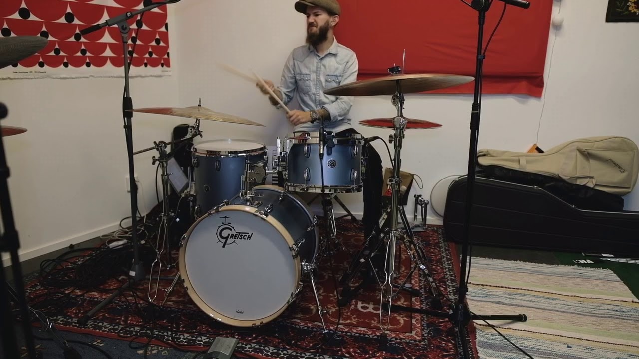 Gretsch Brooklyn Bop Kit Satin Ice Blue Metallic - YouTube