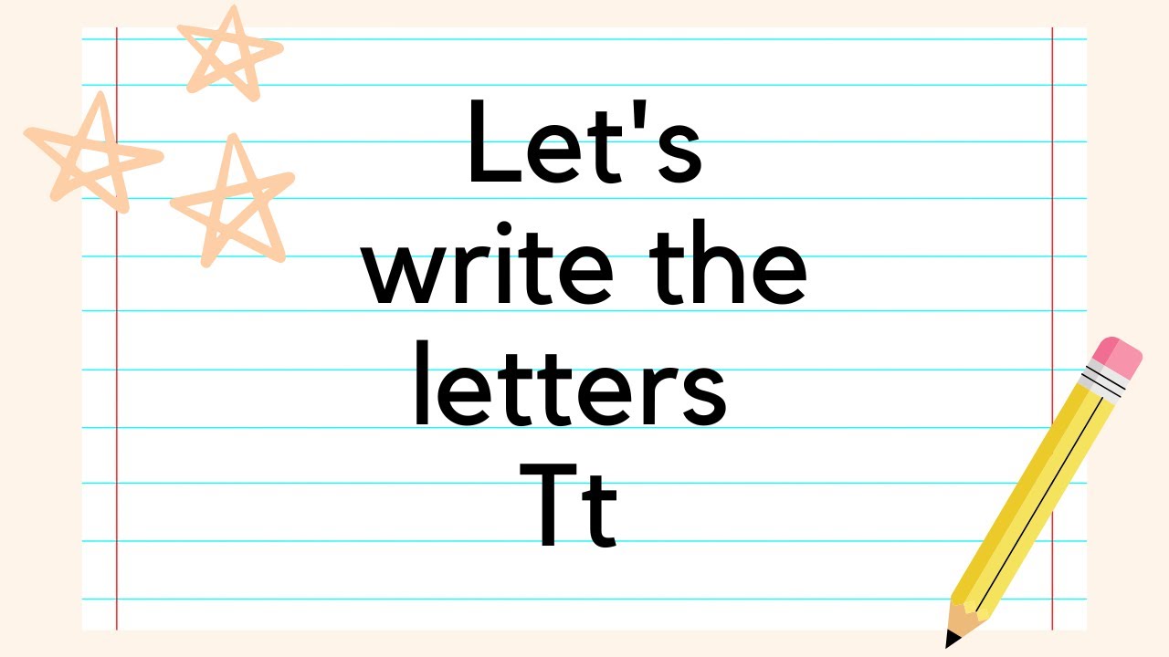 How to Write the Letters /Tt/ - YouTube