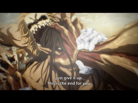 Eren Ganked up by Jaw & Armor Titan - Shingeki no Kyojin: Final Part 2 ...