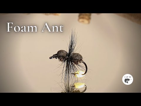Tying a fly called Foam Ant Fly Tying tutorial | Ívar's Fly Workshop