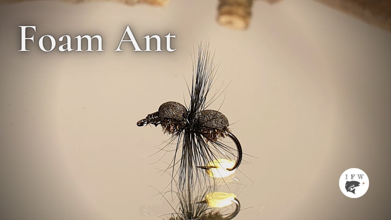 Tying a fly called Foam Ant Fly Tying tutorial | Ívar's Fly Workshop ...