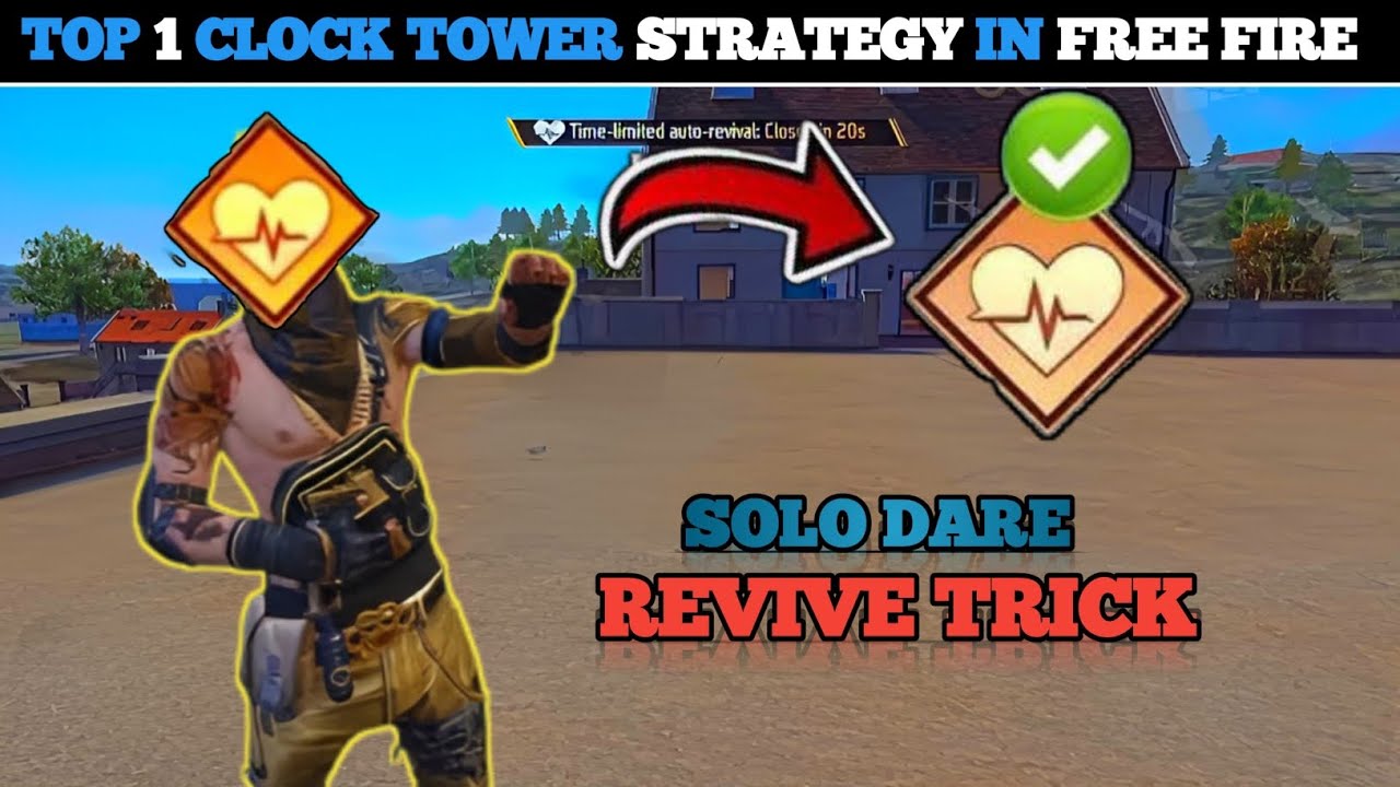 Solo Dare 🤔 Clock Tower Trick || BR - Ranked Solo Dare New Trick 2025 ...