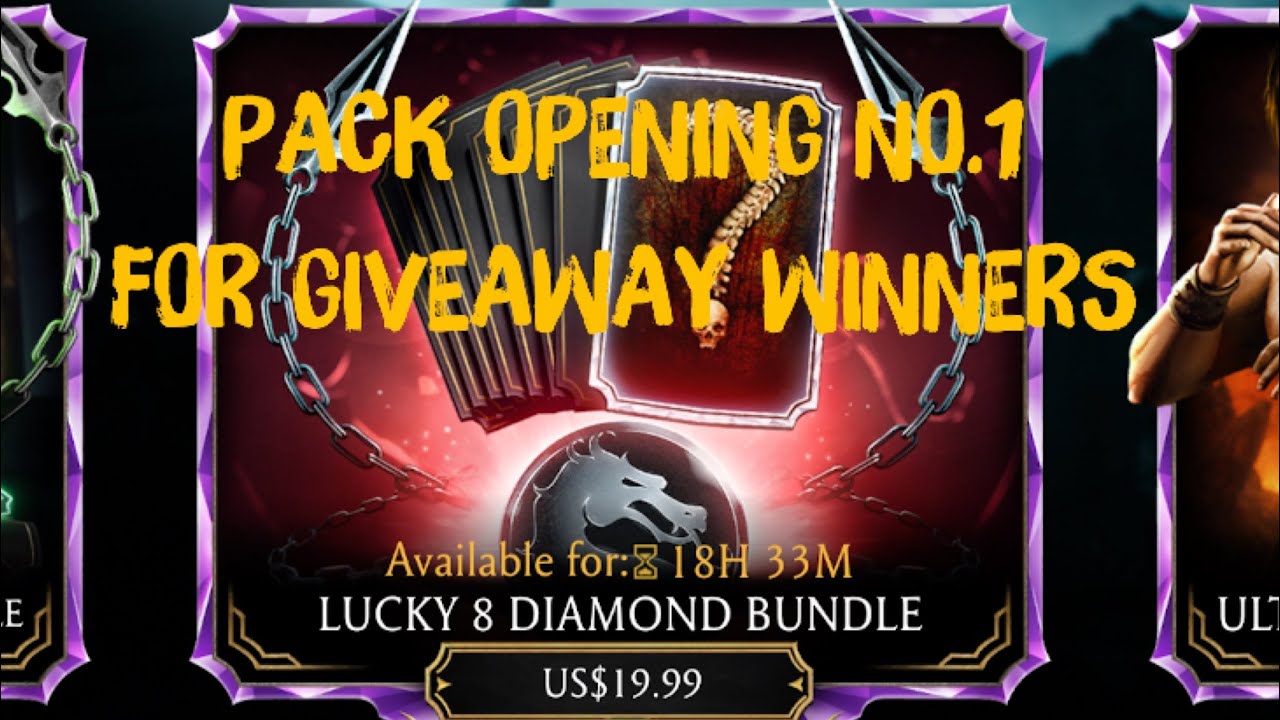 Lucky 8 Diamonds Bundle Pack Opening for Giveaway Winner| First Winner ...