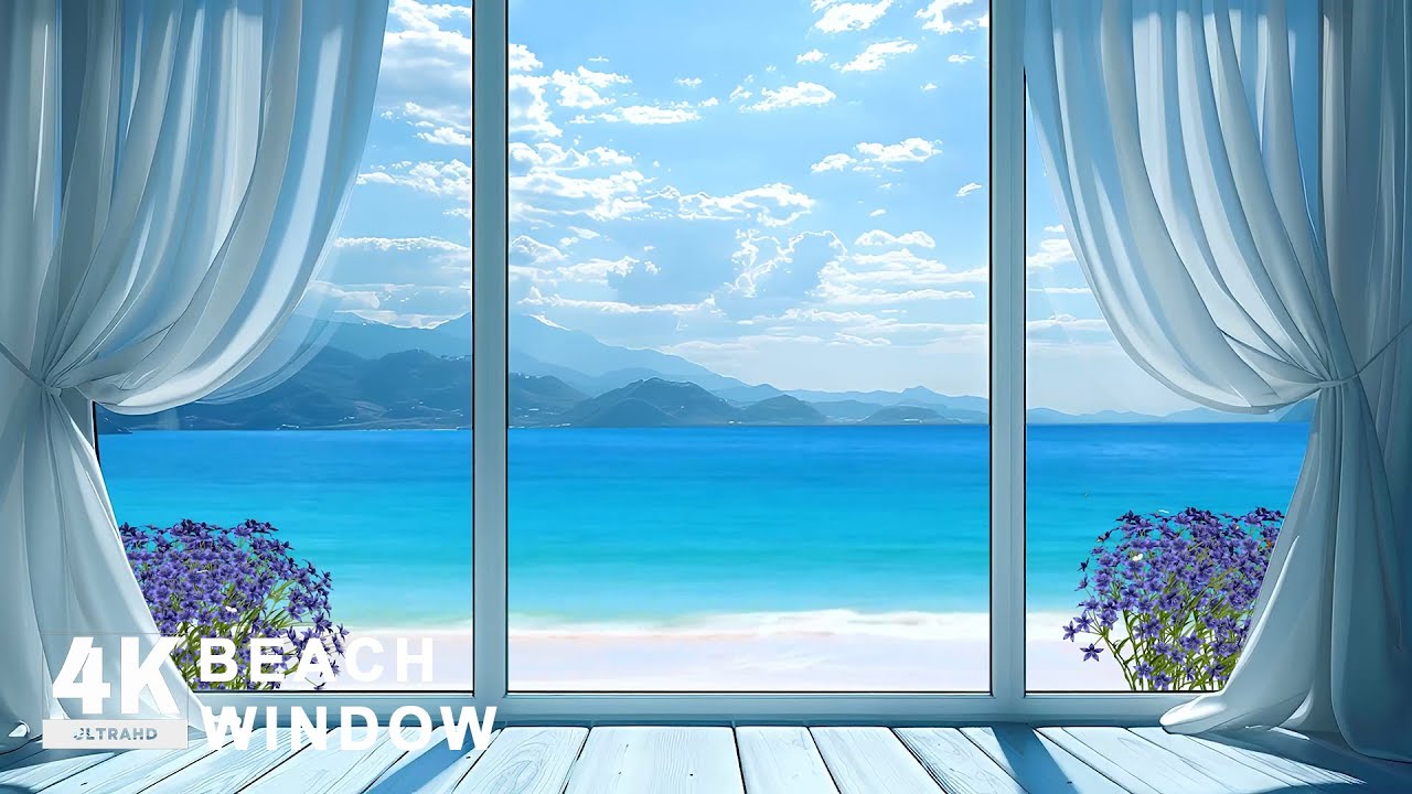 4K Open Ocean Window View- Relaxing, Calming, Ambience - YouTube