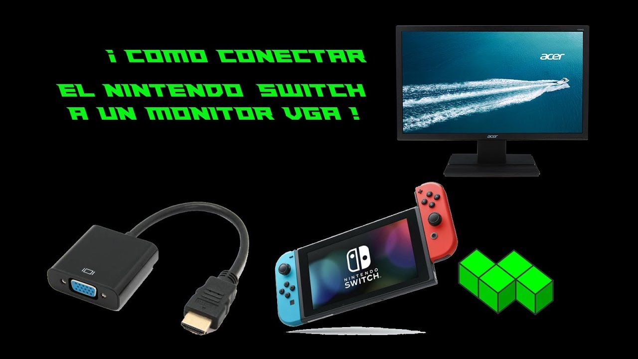 Como conectar tu nintendo switch a un monitor vga - YouTube