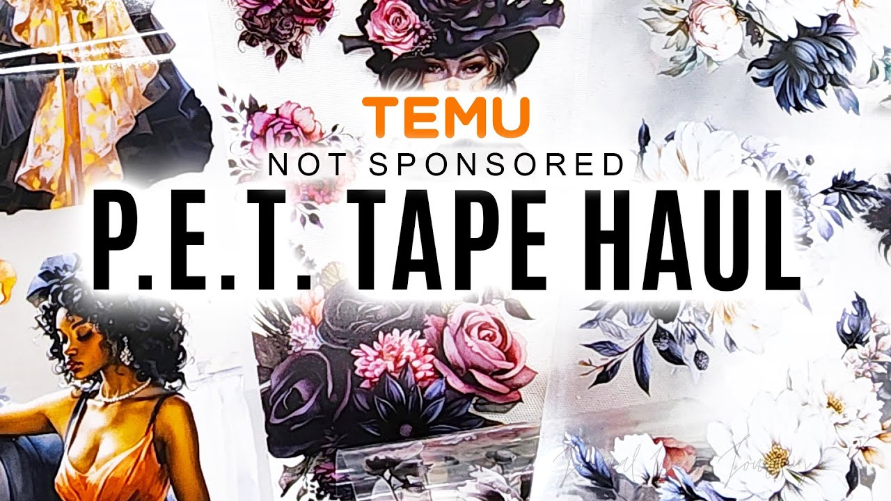 Unboxing NEW Stunning PET Tapes from TEMU Haul - YouTube