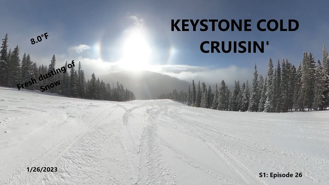KEYSTONE COLORADO | Frigid 8F Skiing some Thursday Turns| Late January ...