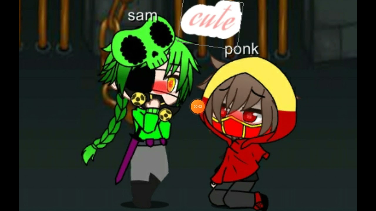 Sam x ponk dream smp gacha Club - YouTube