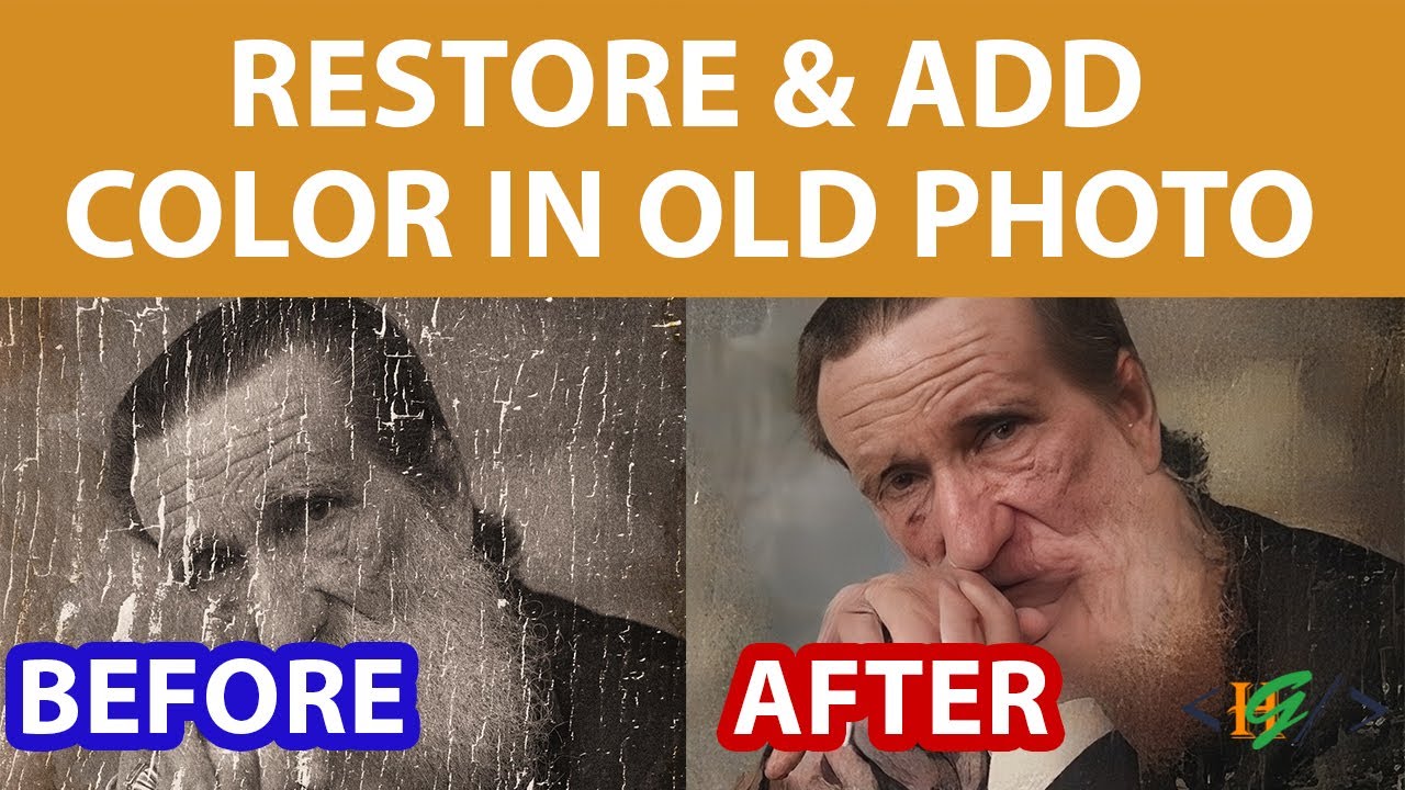 How to Restore and Add Color to Old Photo Using AI | Old Photo ...