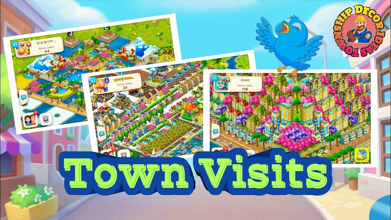 Town Visits || Township Decor Ideas || - YouTube
